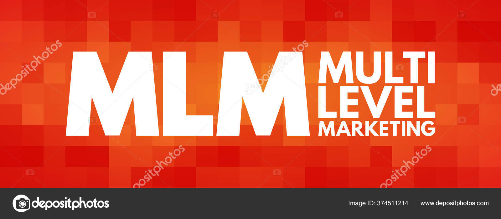 Mlm Multi Level Marketing Acronym Business Concept Background Stock ...