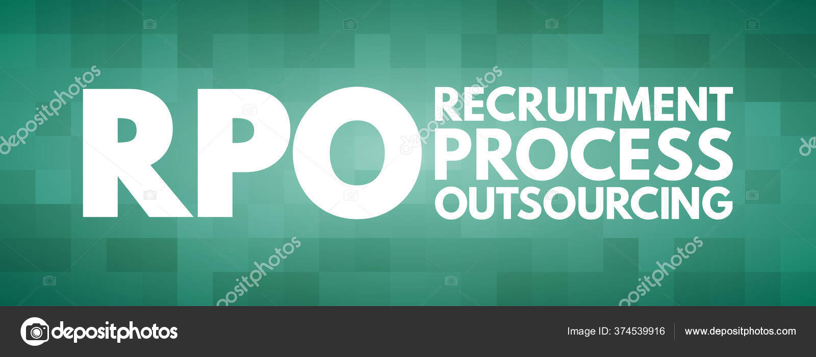 Rpo Recruitment Process Outsourcing Acronym Business Concept Background ...