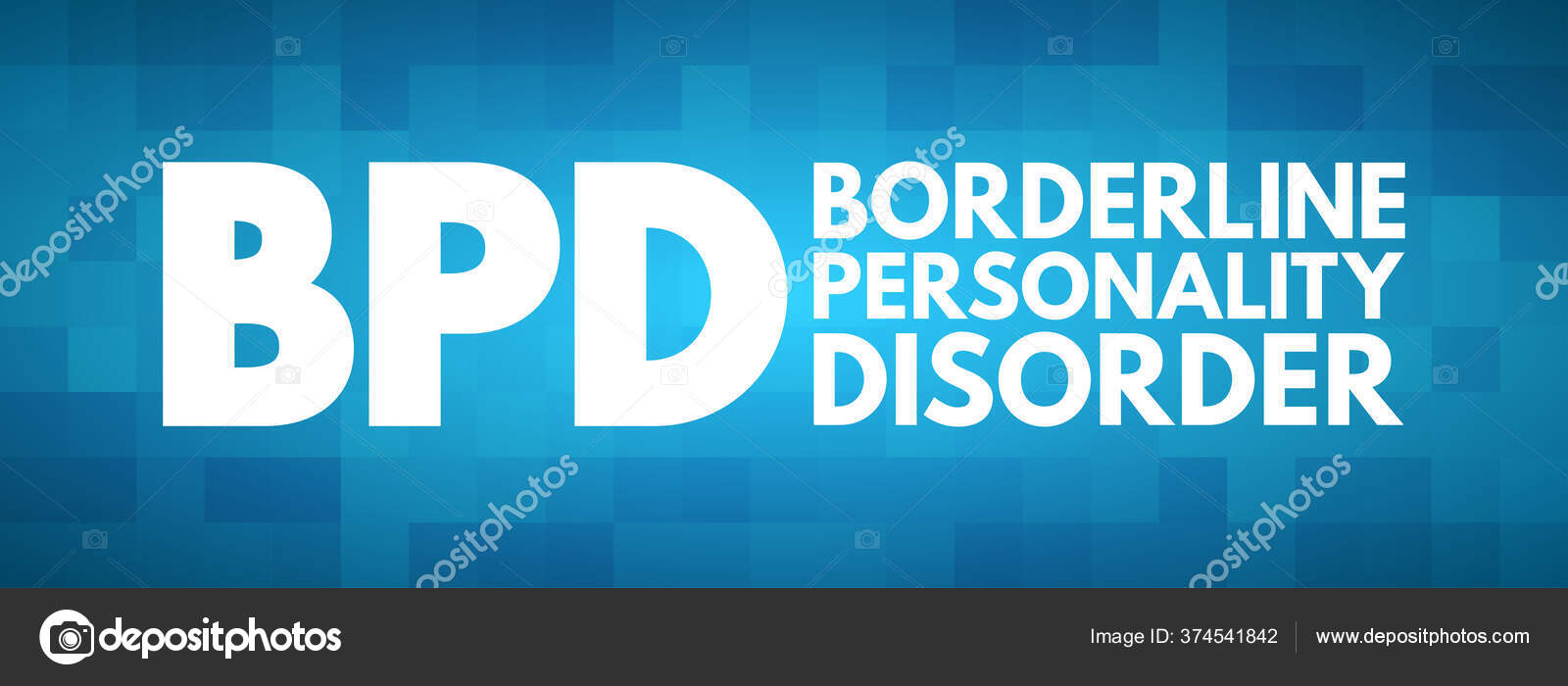 Bpd Borderline Personality Disorder Acronym Medical Concept Background ...