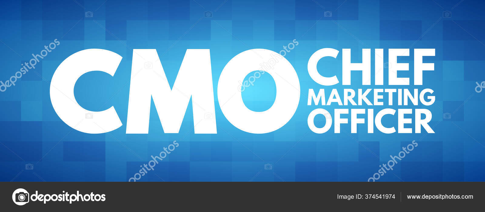 Cmo Director Marketing Acrónimo Business Concept Background Vector de ...