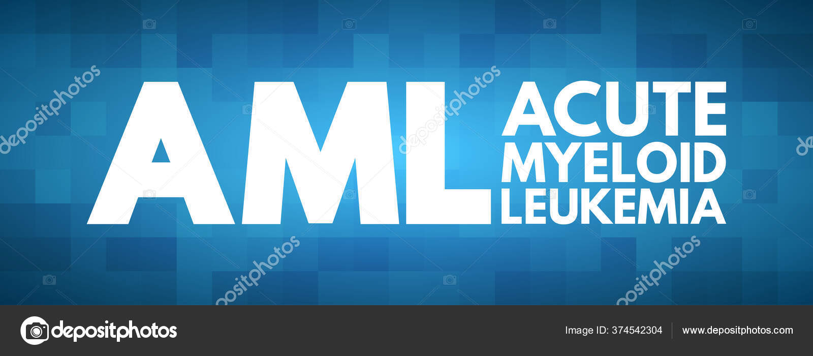 Aml Acute Myeloid Leukemia Acronym Medical Concept Background Stock ...