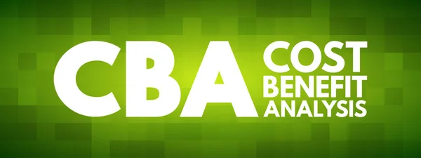 CBA - Cost-benefit Analysis acronym with marker — Stock Photo © dizanna ...