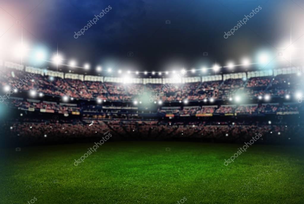 Estadio de f tbol iluminado 2024
