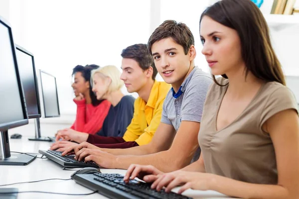 Teen computer lab Stock Photos, Royalty Free Teen computer lab Images ...