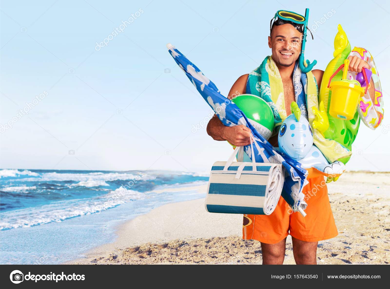 Funny man tourist with accessories Stock Photo by ©billiondigital 157643540