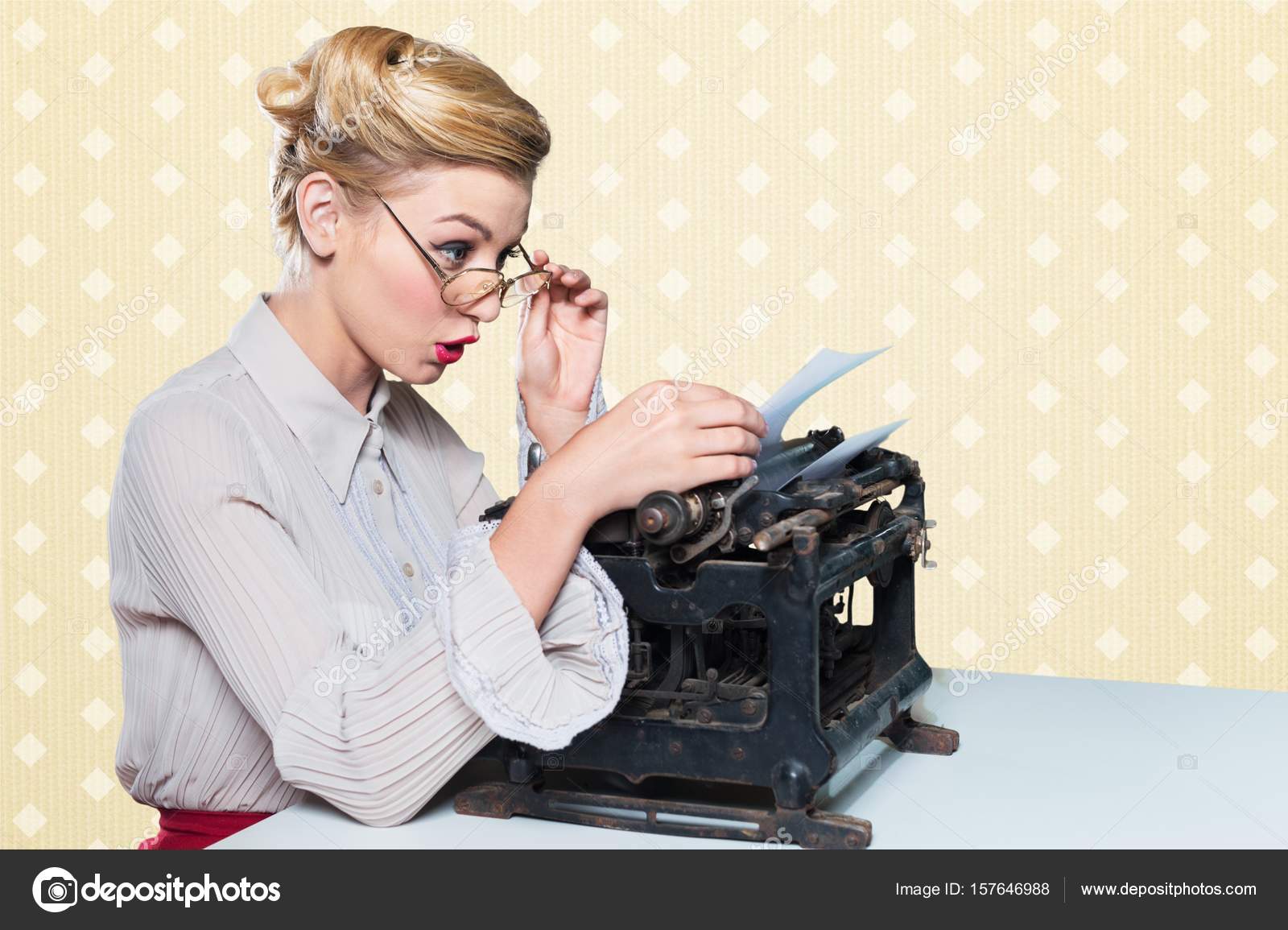 Woman Writer Typing