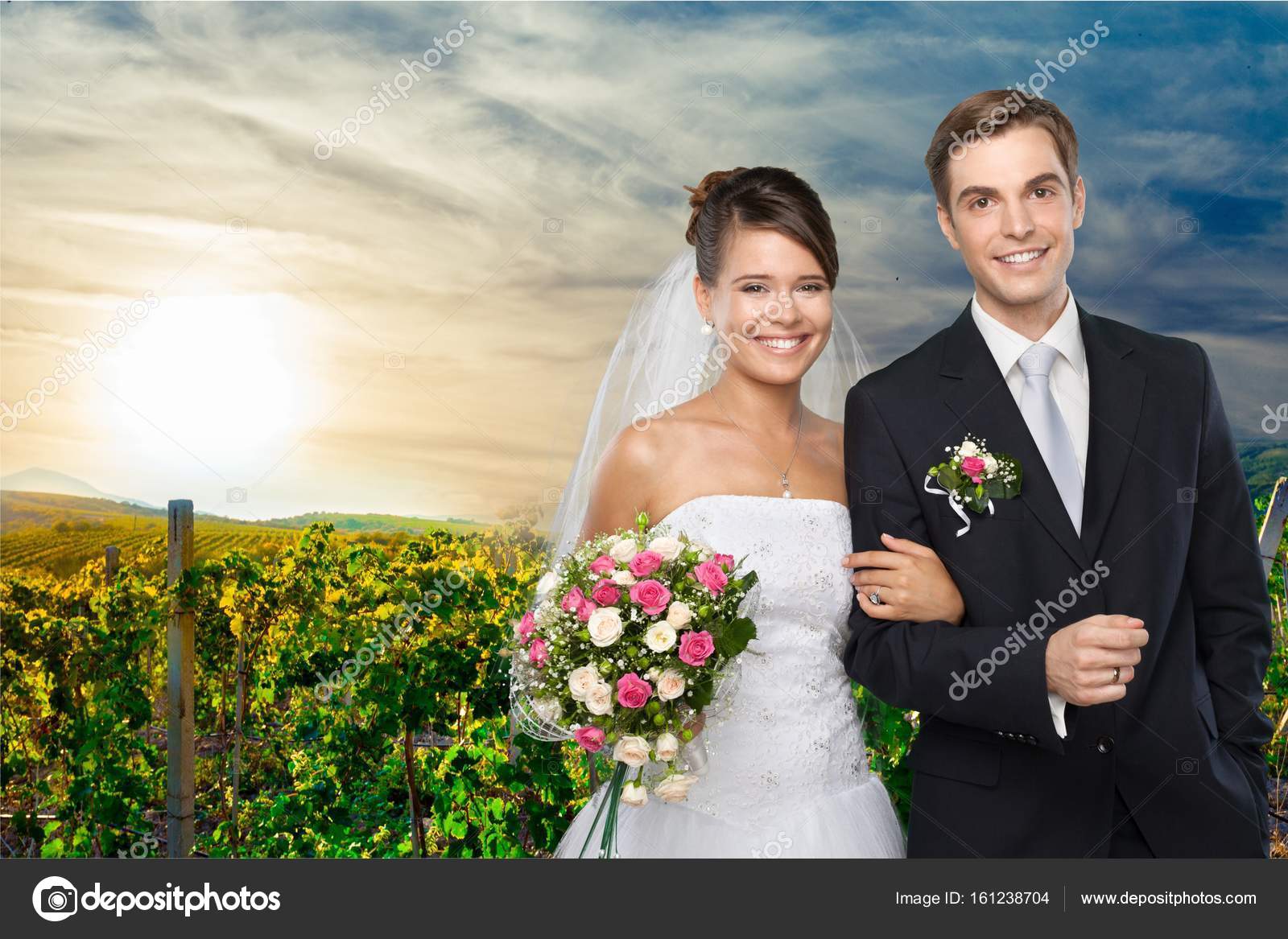 Just married young couple — Stock Photo © billiondigital #161238704