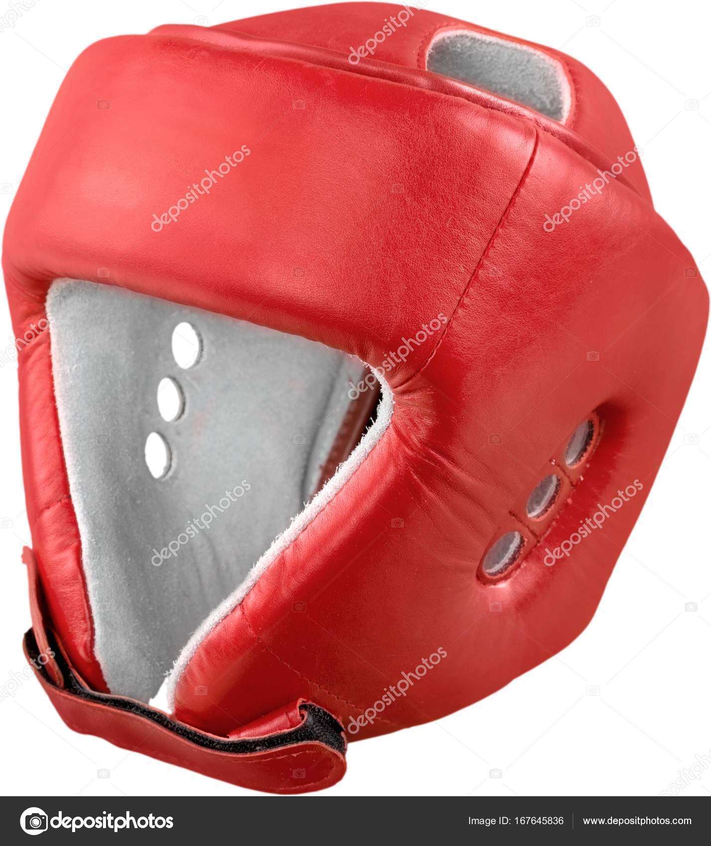 Red Boxing Helmet White Background — Stock Photo © billiondigital ...