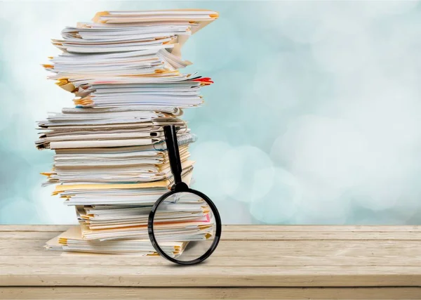 Dossiers de fichiers avec documents — Photo de stock par ©billiondigital - 129206890