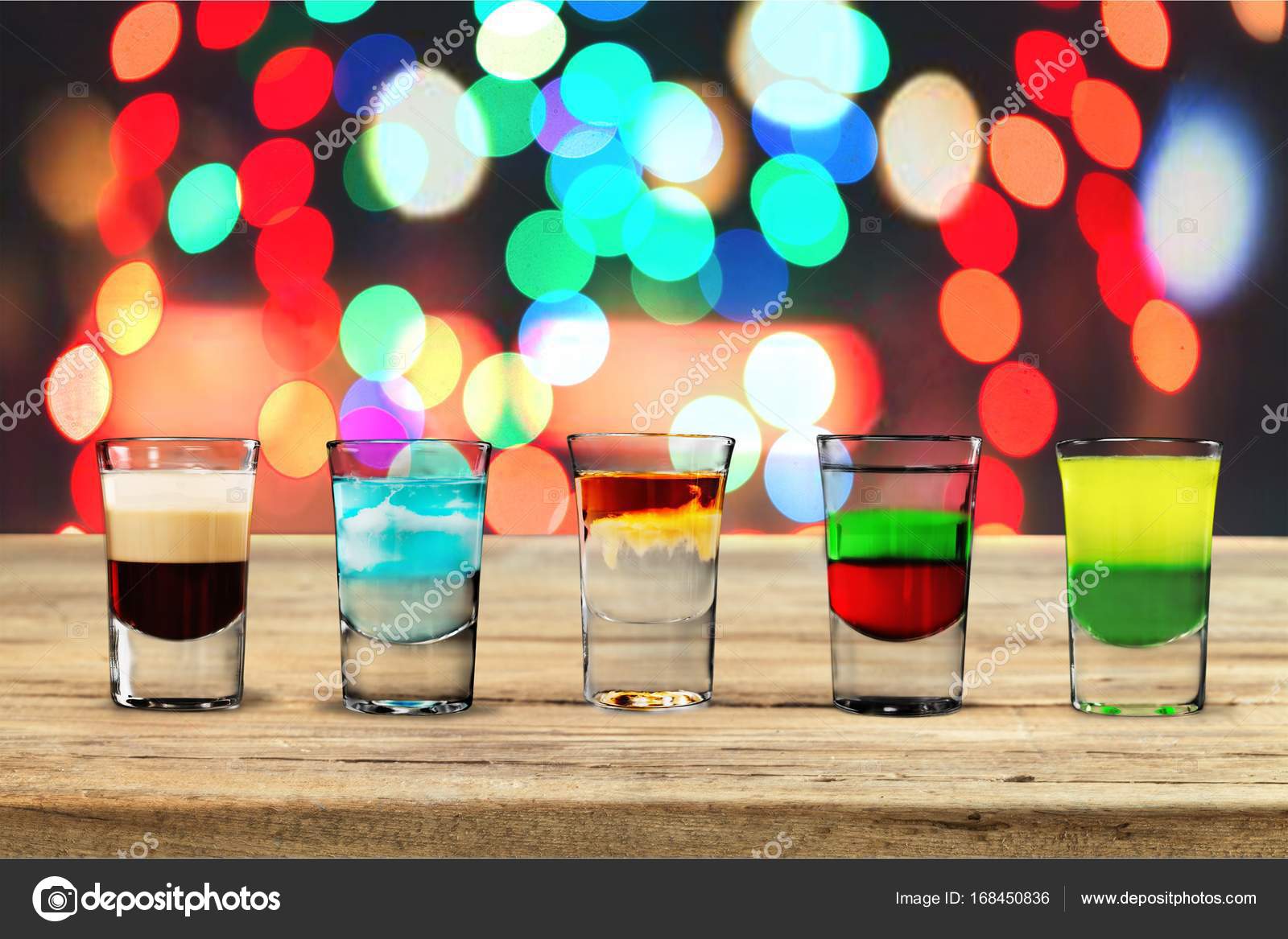 Colorful Alcohol Shots