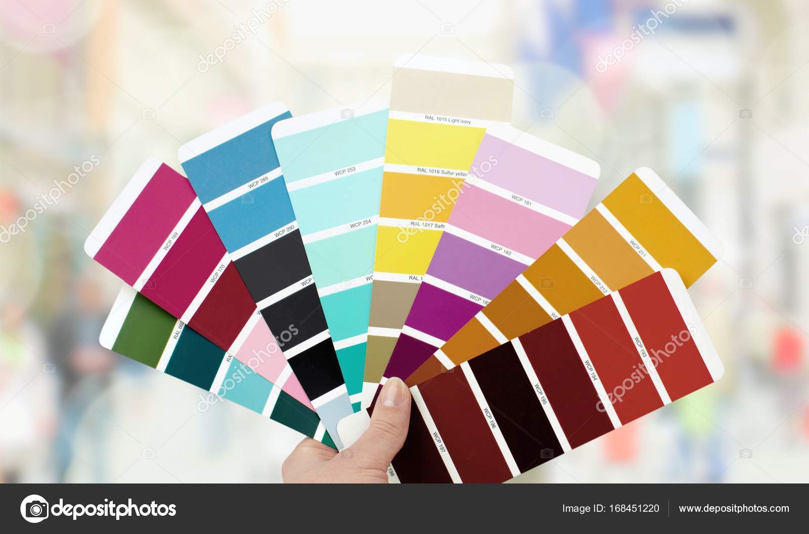 Designer Architect Choosing Color Color Palette Stock Photo by ...
