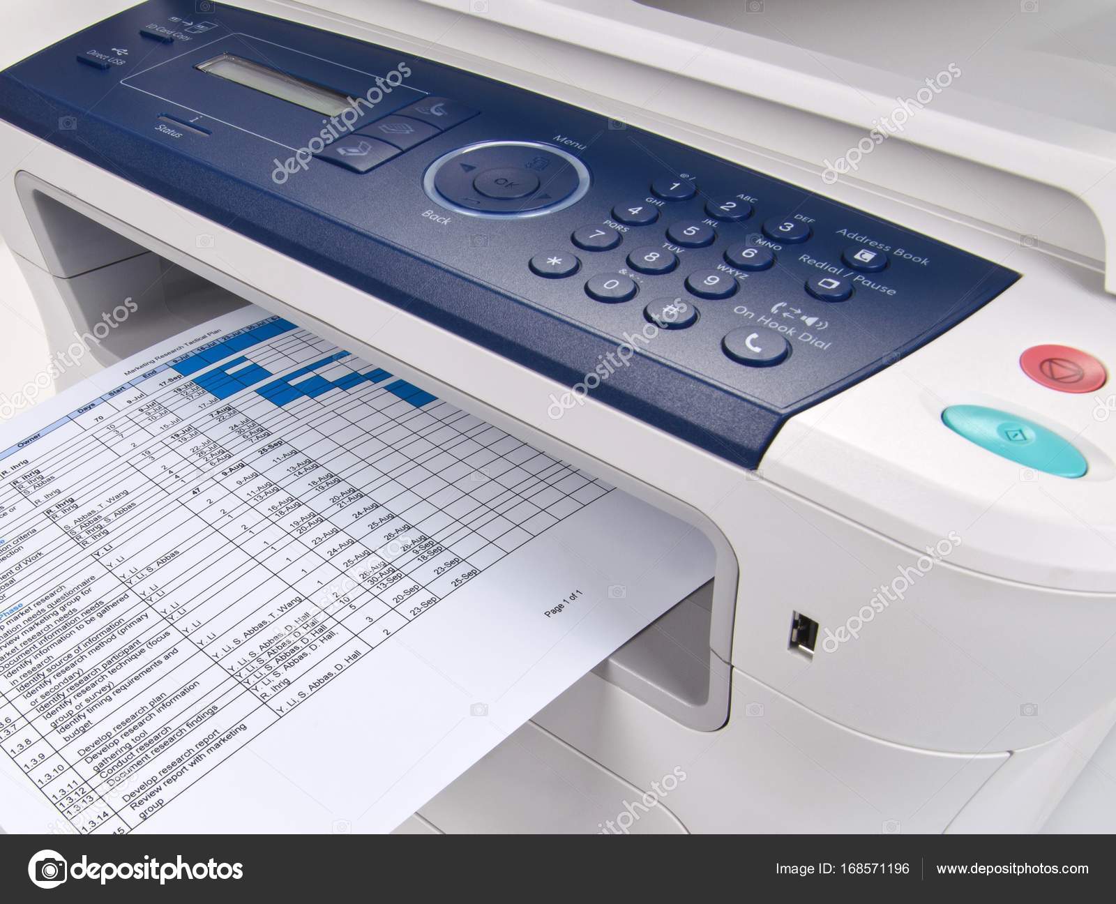Multifunction printer isolated Stock Photo by ©billiondigital 168571196