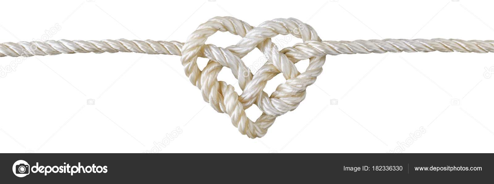 Rope Heart Isolated White Background Stock Photo by ©billiondigital ...