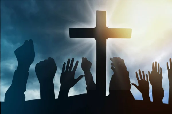 Hands of human praying — Stock Photo © billiondigital #203681084