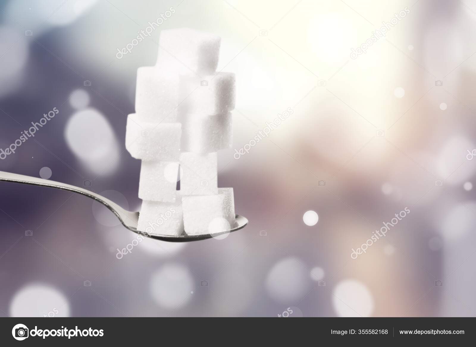 White Sugar Cubes Background — Stock Photo © billiondigital #355582168