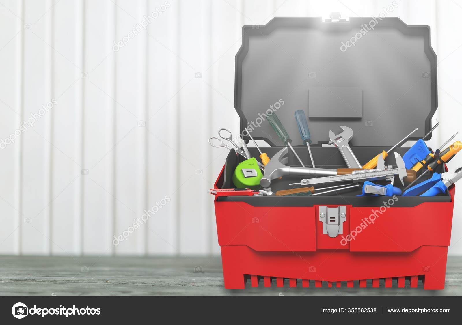 Tool Box Tools Table — Stock Photo © billiondigital #355582538