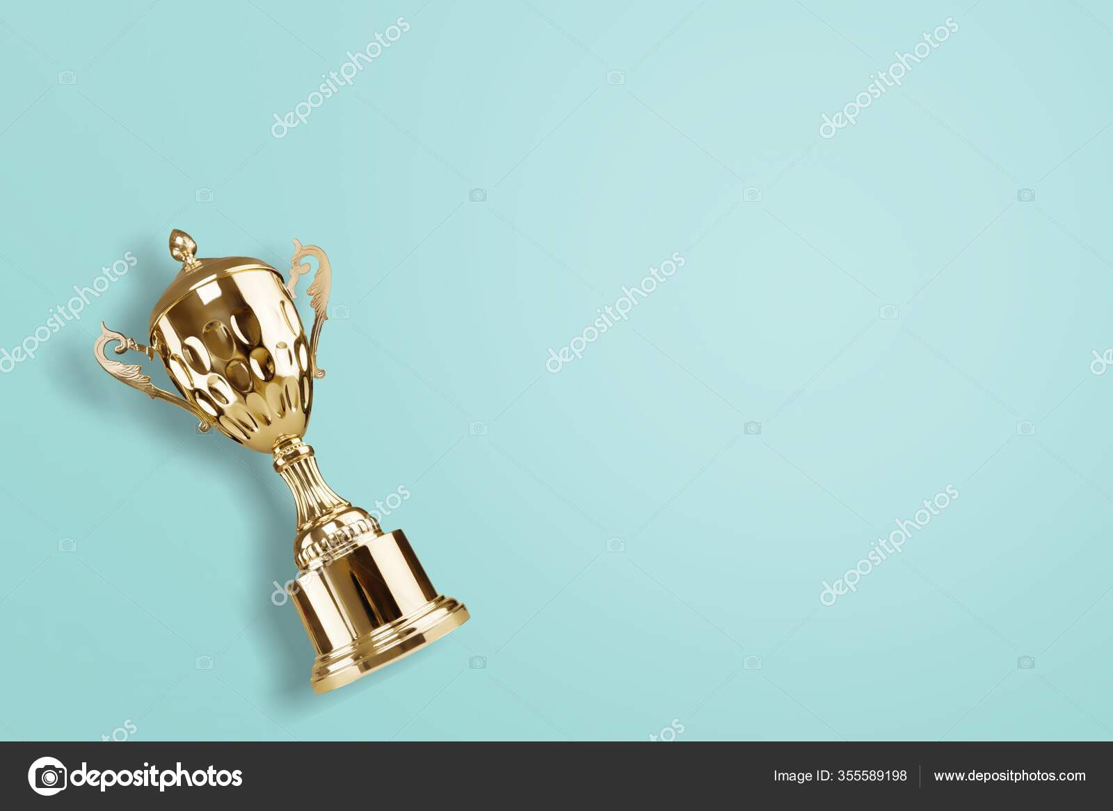 Golden Trophy Cup Background — Stock Photo © billiondigital #355589198