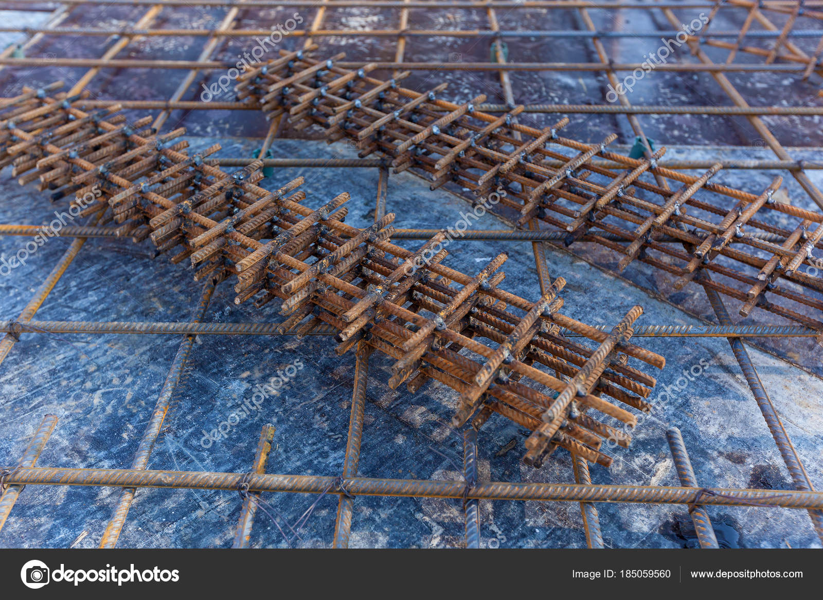 Design of reinforcement cage of reinforcement for concrete frame Stock ...