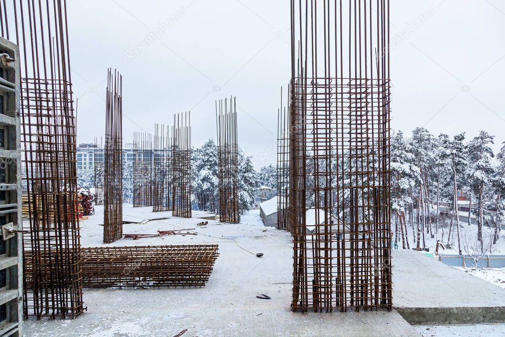 Diseño del refuerzo del marco de refuerzo para la casa del marco de hormigón, casa de ladrillo ...