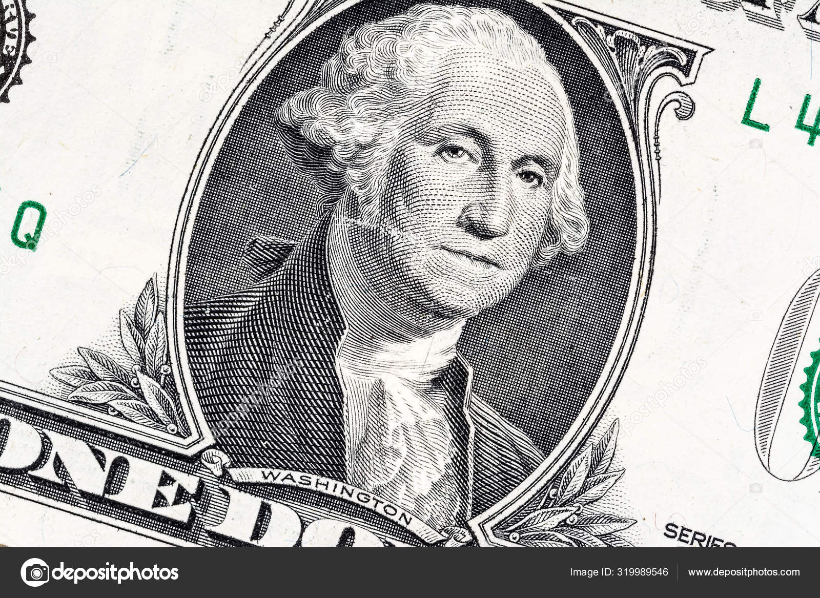 George Washington Dollar Bill Portrait