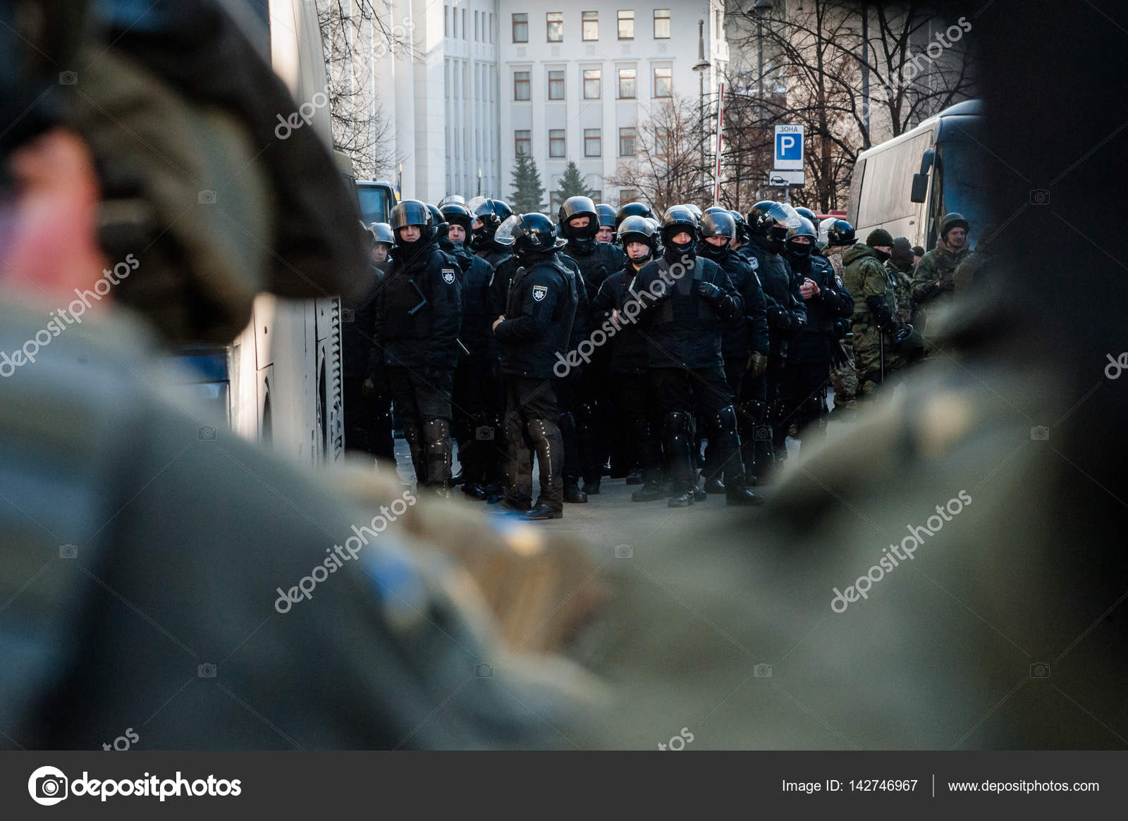 The protest action in central Kyiv — Stock Editorial Photo © e ...