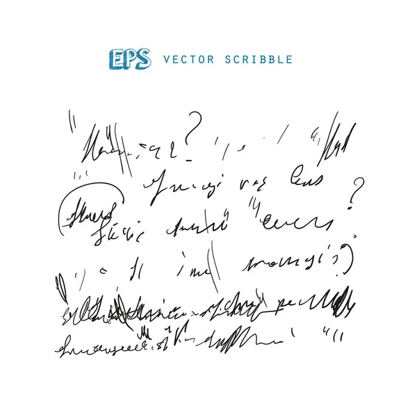 Unidentified abstract handwriting scribble Stock Vector by ...