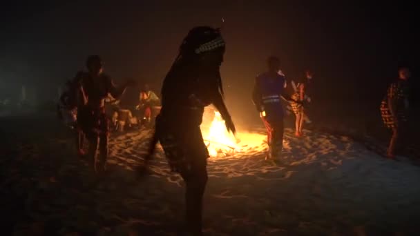 Africans Dancing Around Fire