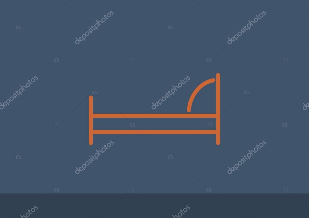 Simple bed icon Stock Vector by ©LovArt 129376296