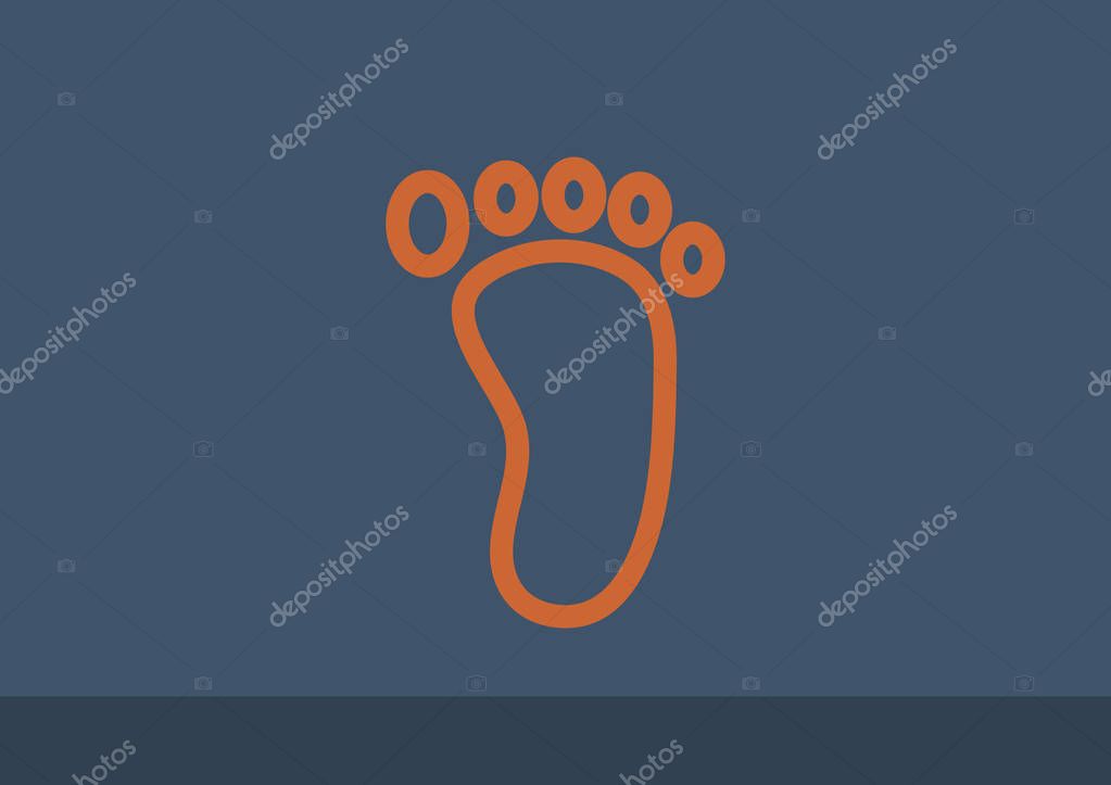 Foot web icon Stock Vector by ©LovArt 129385390