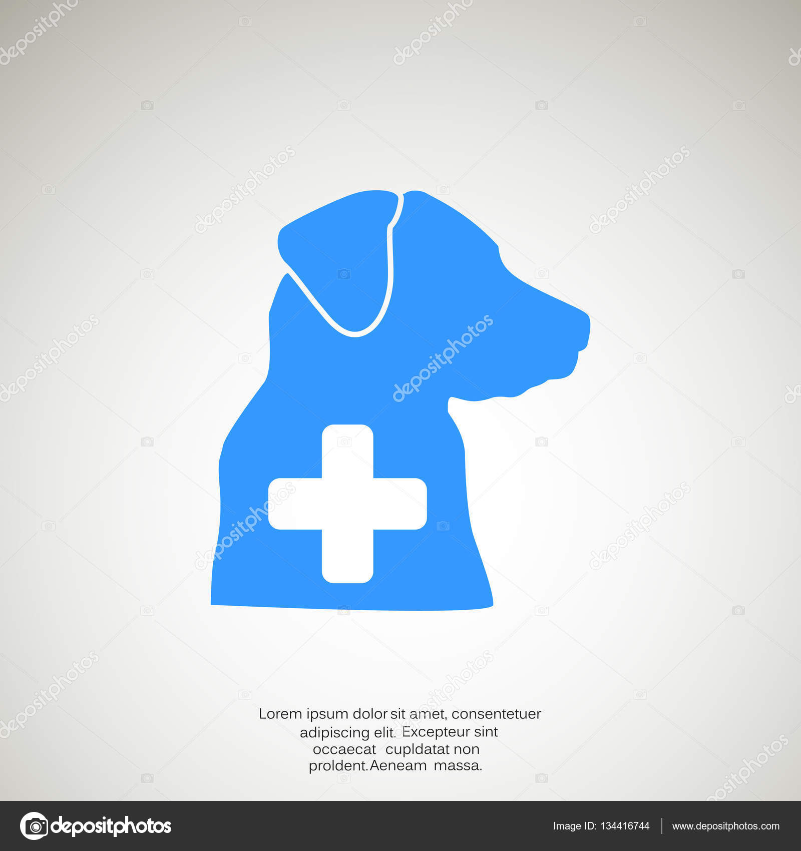 Signo con silueta de perro Vector de stock #134416744 de ©LovArt