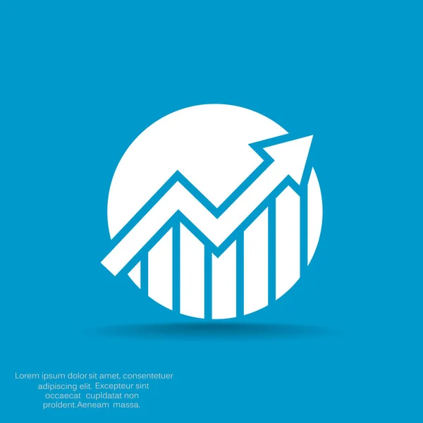 Rising graph simple web icon Stock Vector Image by ©LovArt #142056934