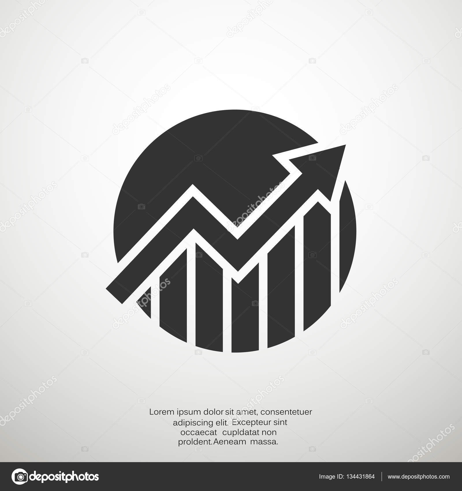 Rising graph simple web icon Stock Vector Image by ©LovArt #134431864