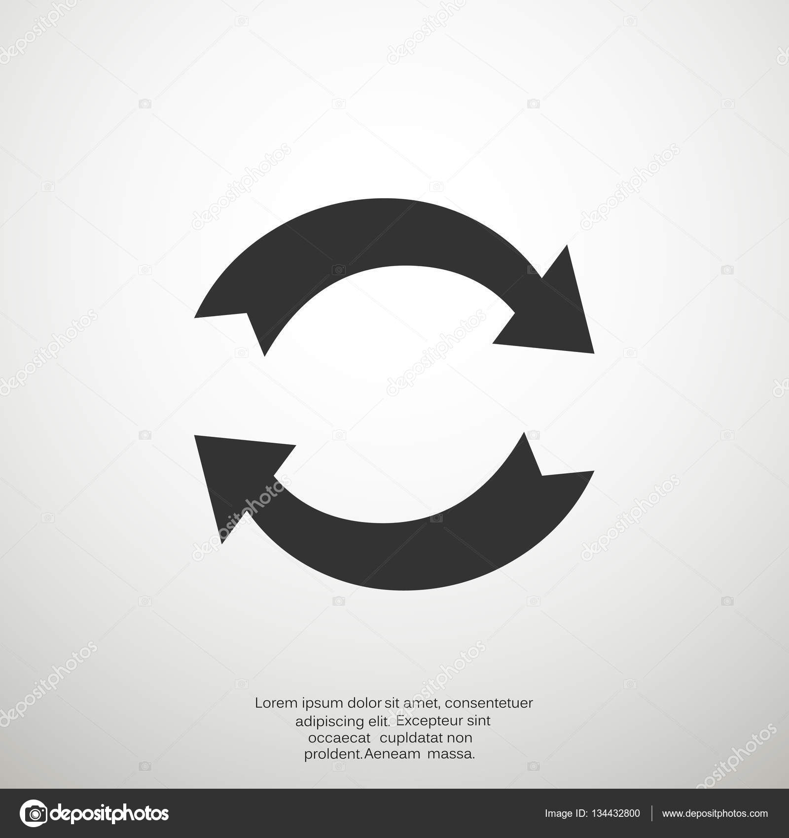 Rotation arrows in a circle Stock Vector Image by ©LovArt #134432800