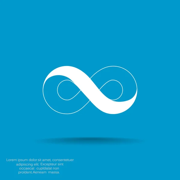 Infinity Flat Sign Vector Illustration Stock Vector by ©LovArt 194382636