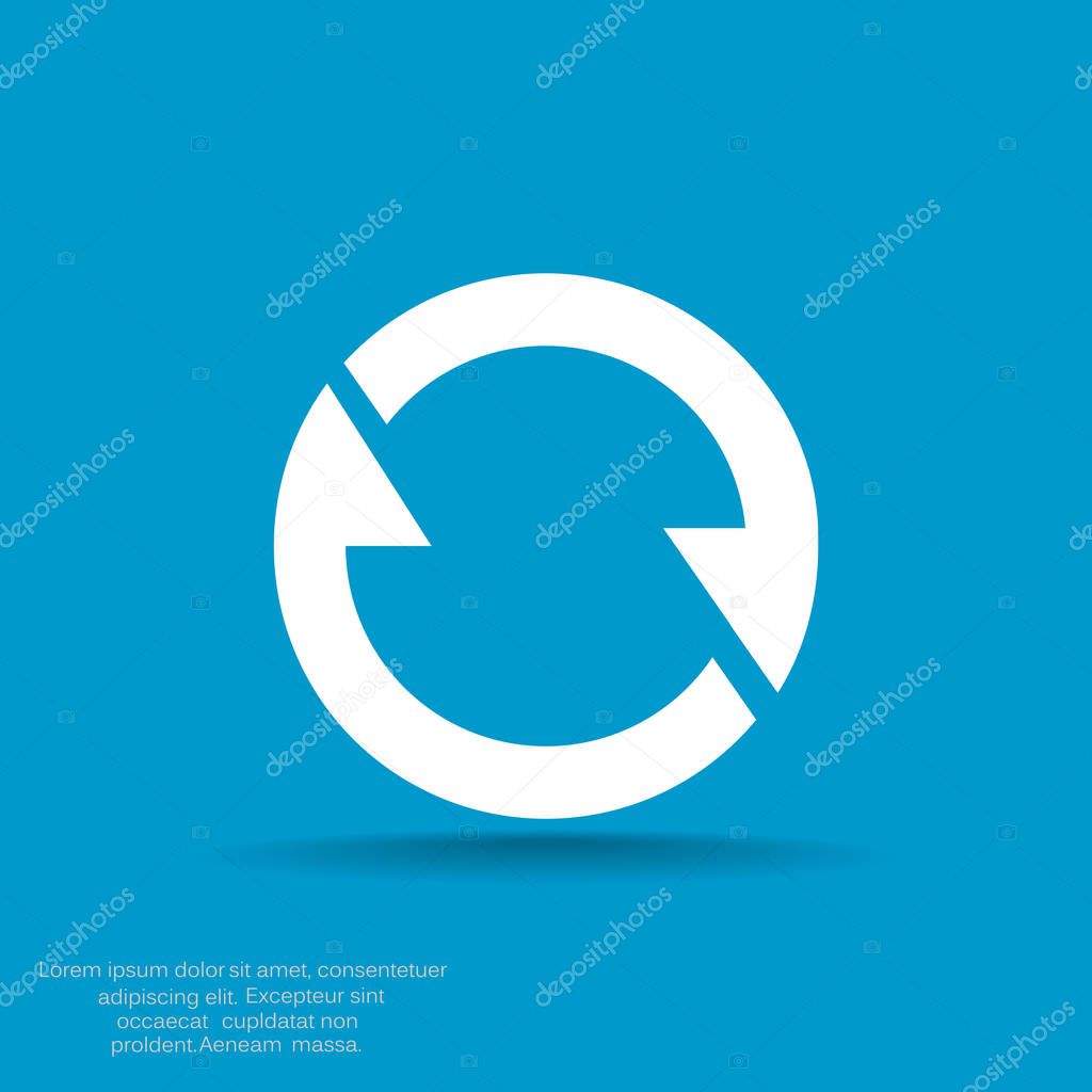 Flechas de rotación en un círculo Vector de stock por ©LovArt 134432408