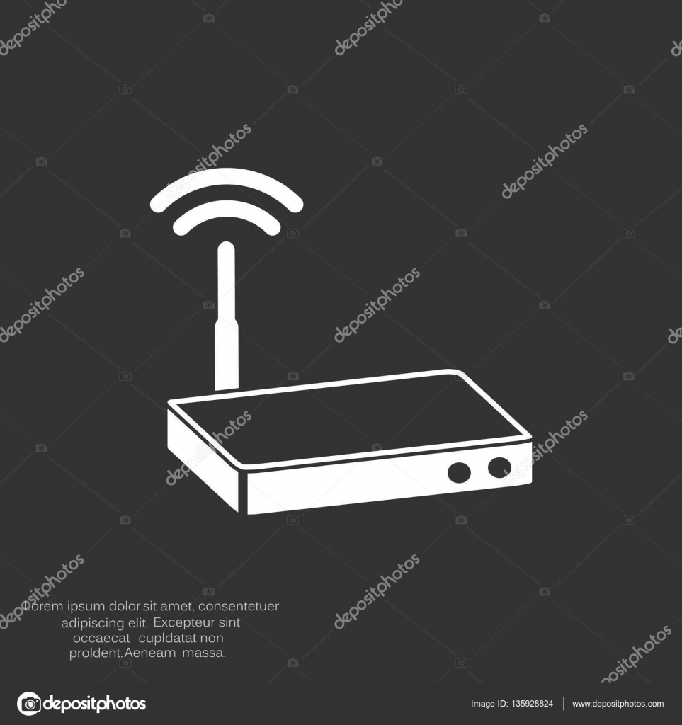 Wi-fi router icon Stock Vector by ©LovArt 135928824