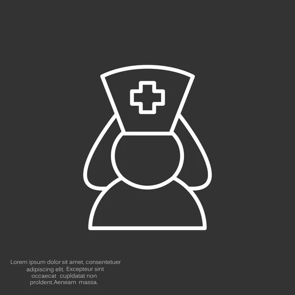 Nurse silhouette web icon Stock Vector by ©LovArt 99465930