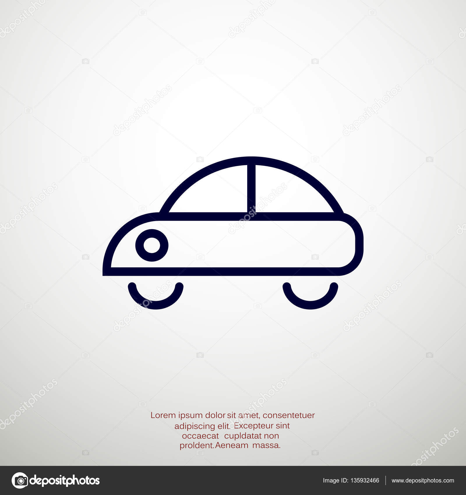Simple line car icon Stock Vector Image by ©LovArt #135932466