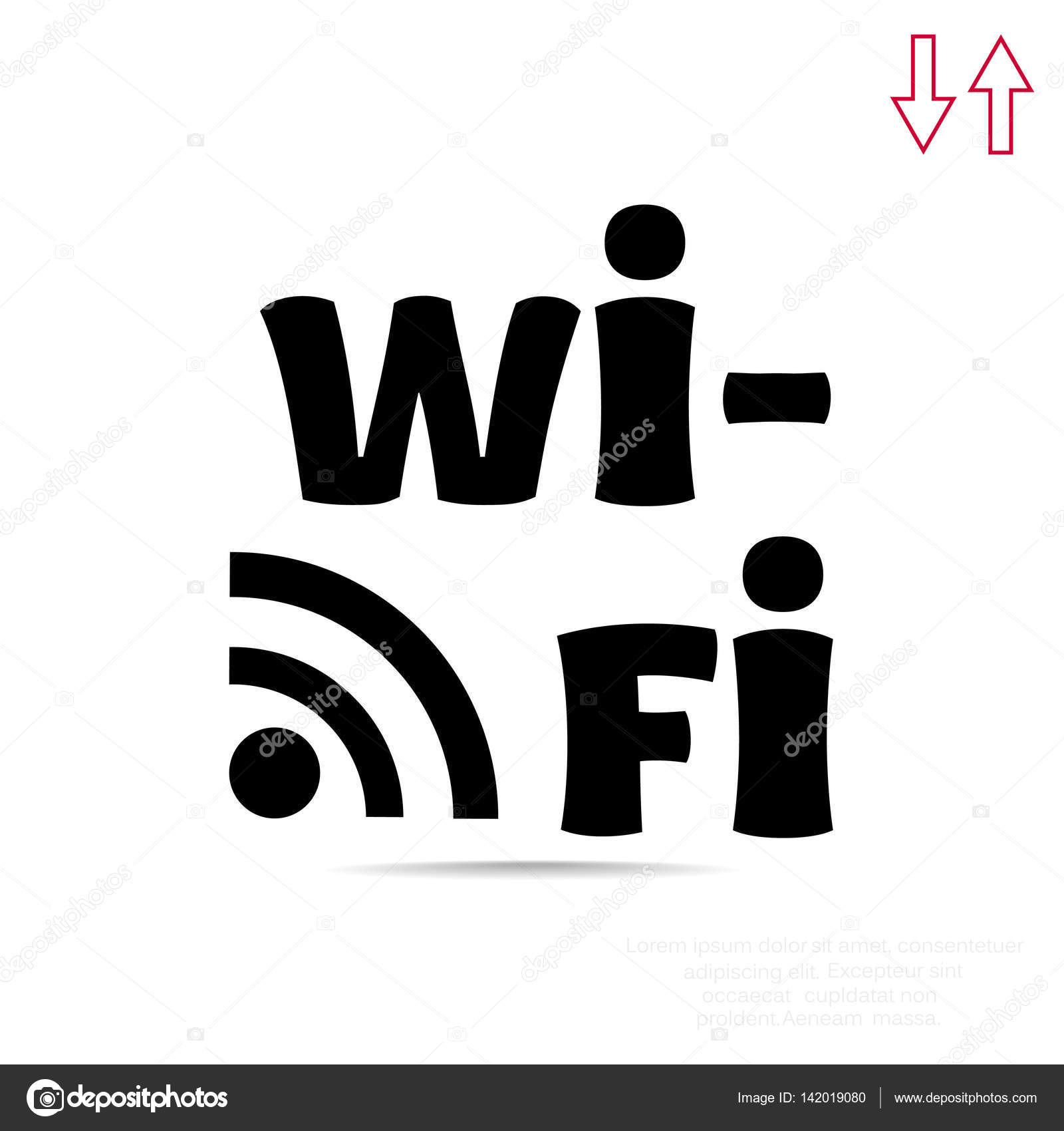 WIFI simple icon Stock Vector by ©LovArt 142019080