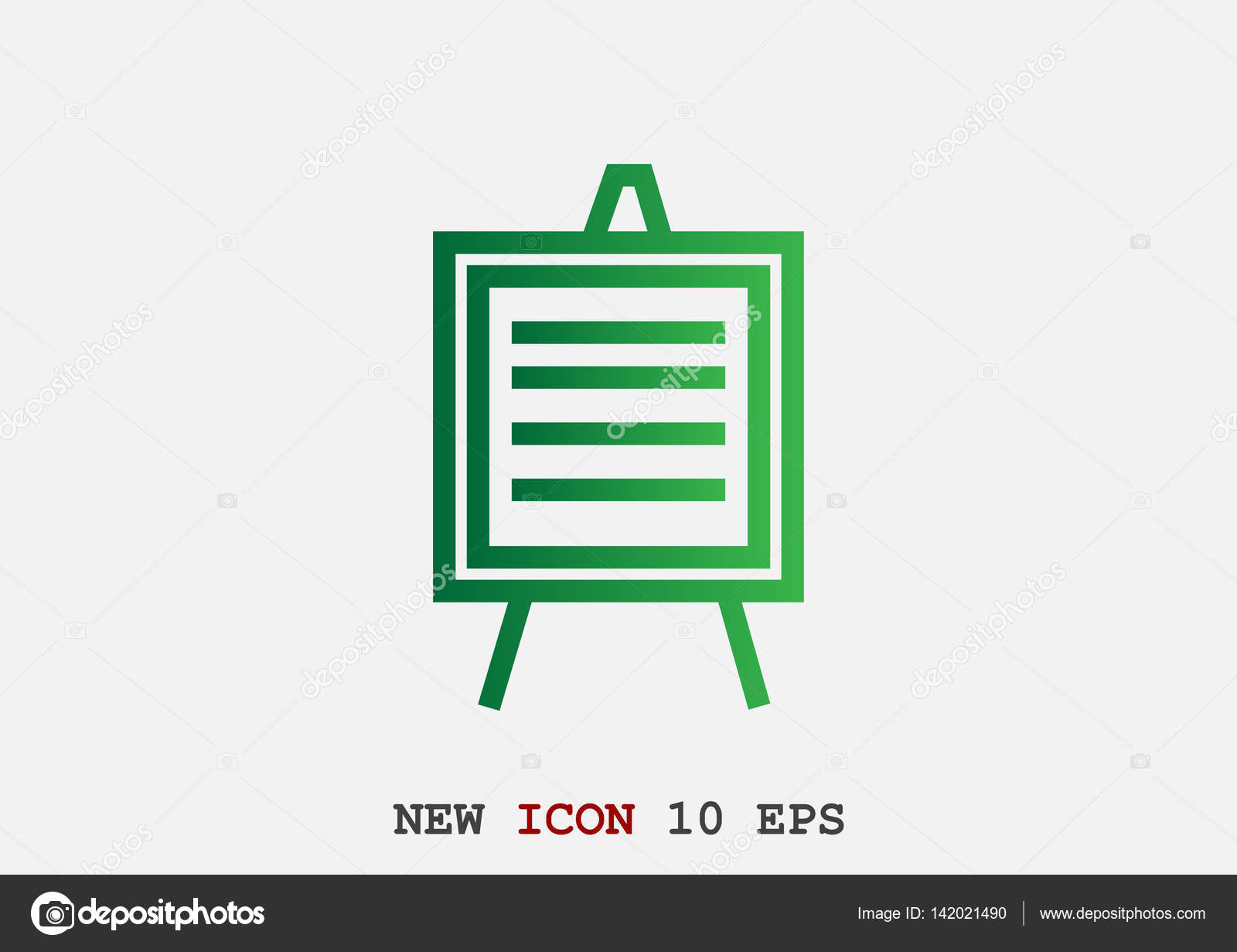Informational board icon Stock Vector by ©LovArt 142021490