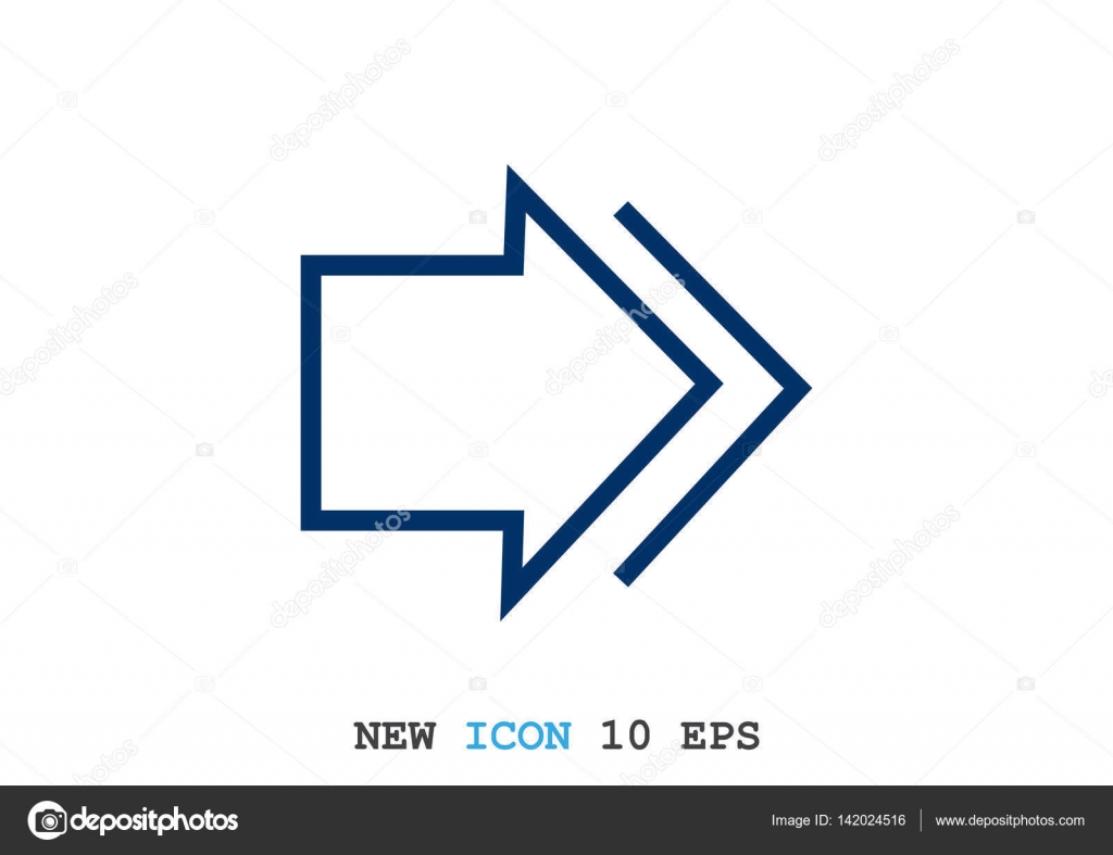 Arrow pointing right icon Stock Vector by ©LovArt 142024516
