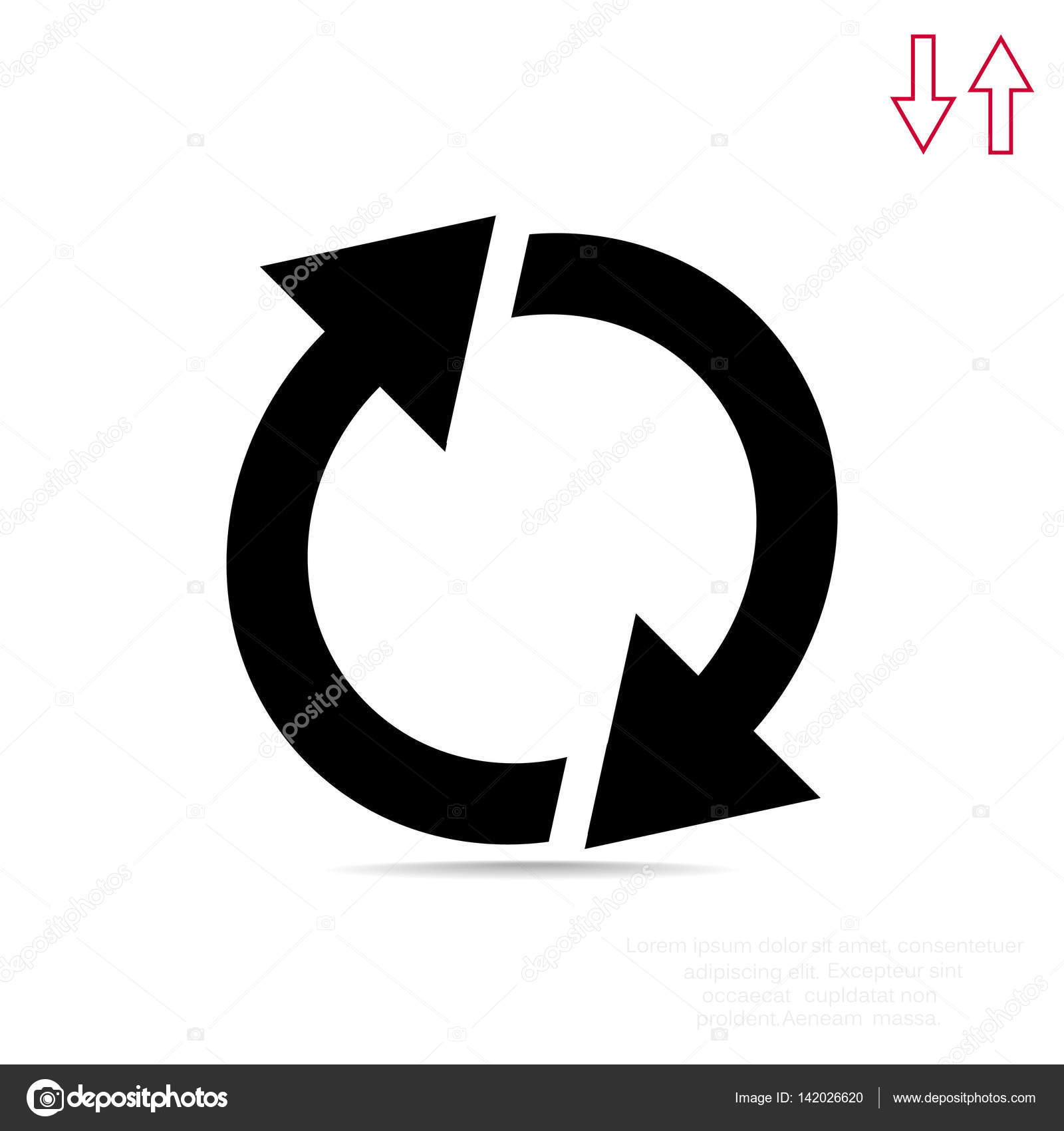 Rotation arrows in a circle Stock Vector Image by ©LovArt #142026620