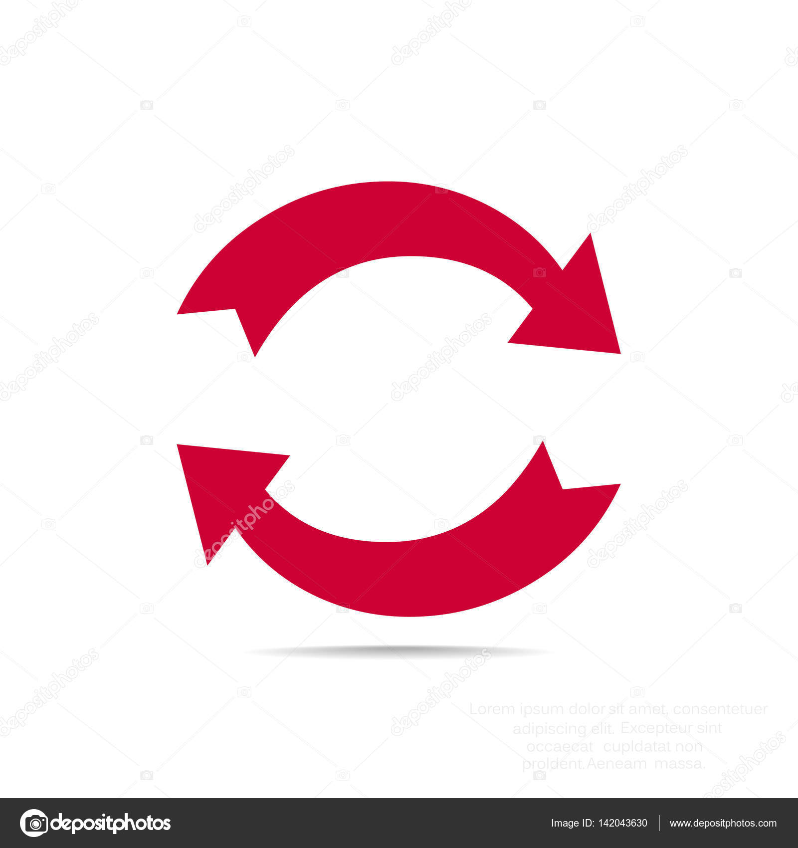 Flèches de rotation dans un cercle image vectorielle par LovArt ...