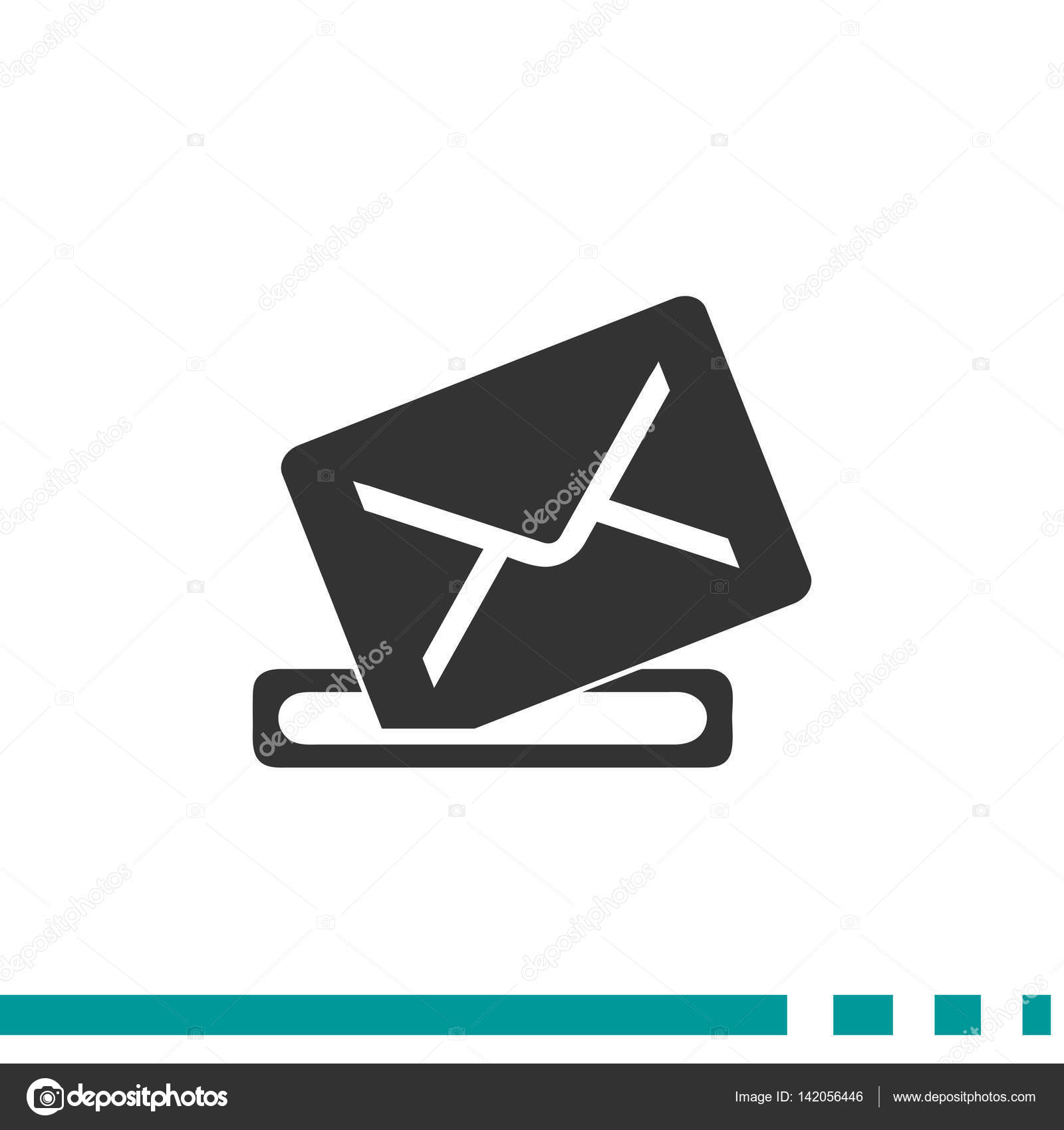 Simple outline envelope Stock Vector by ©LovArt 142056446