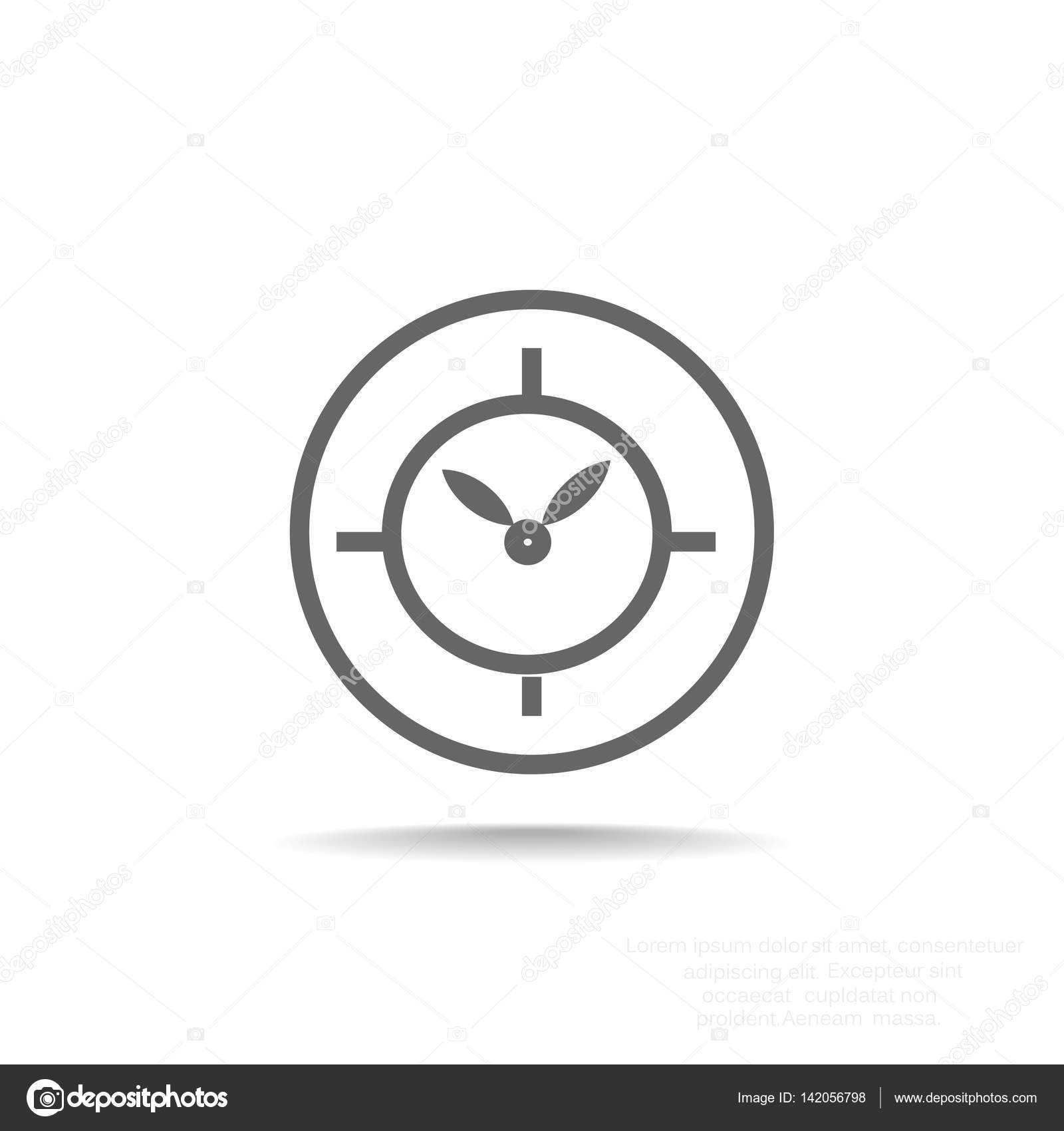 Simple clock icon Stock Vector by ©LovArt 142056798