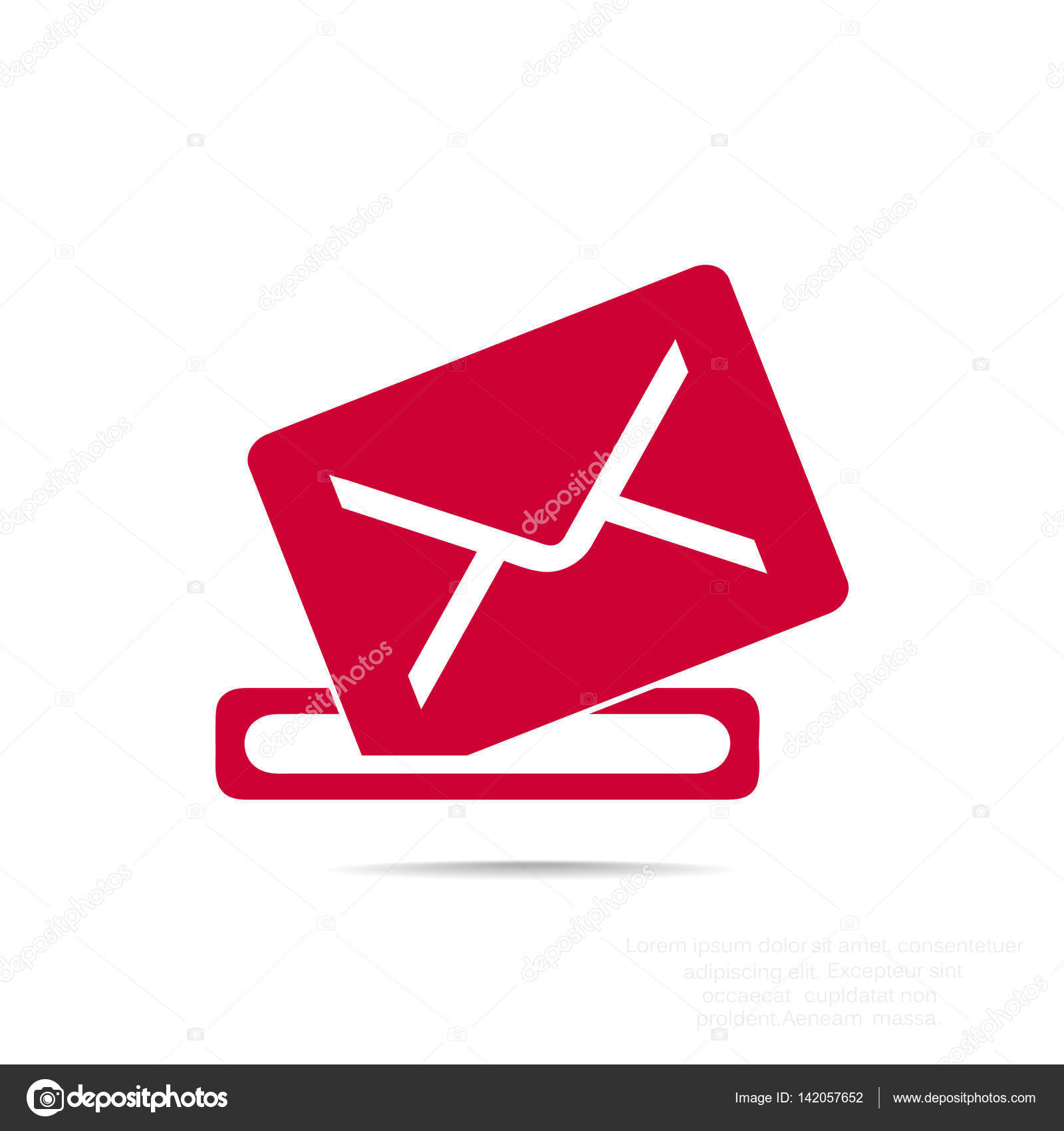 Simple outline envelope Stock Vector by ©LovArt 142057652