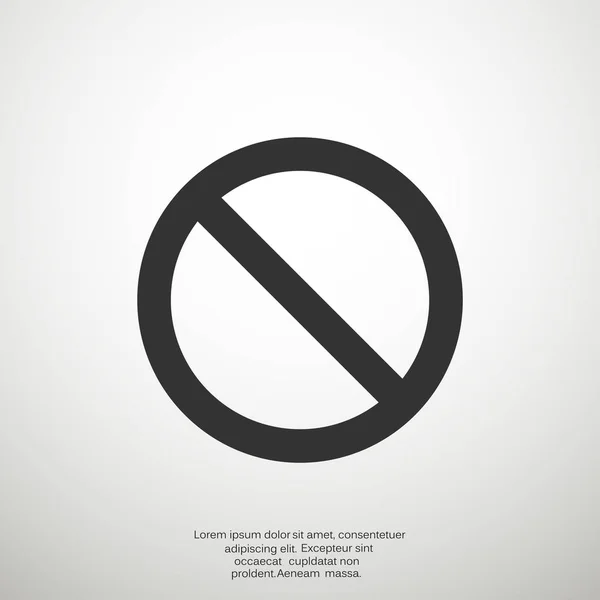 Forbidden sigh icon Stock Vector Image by ©LovArt #129378516