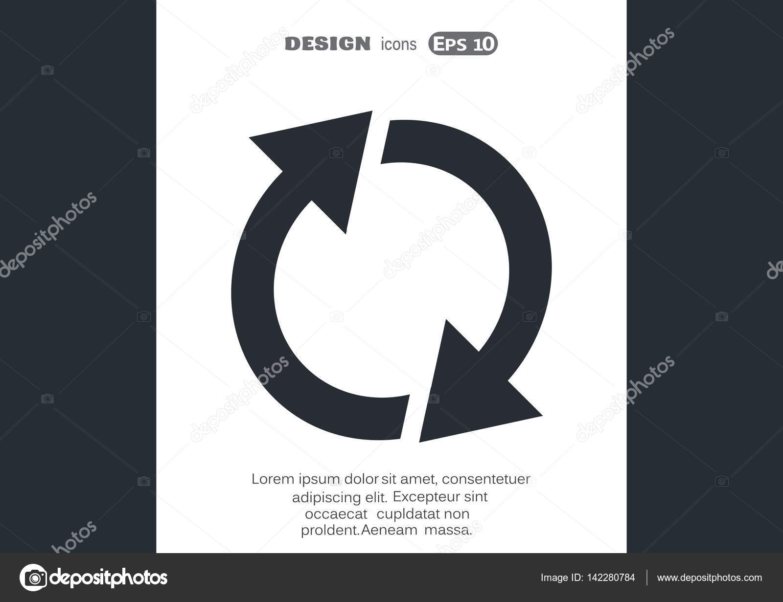 Rotation arrows in a circle Stock Vector Image by ©LovArt #142280784