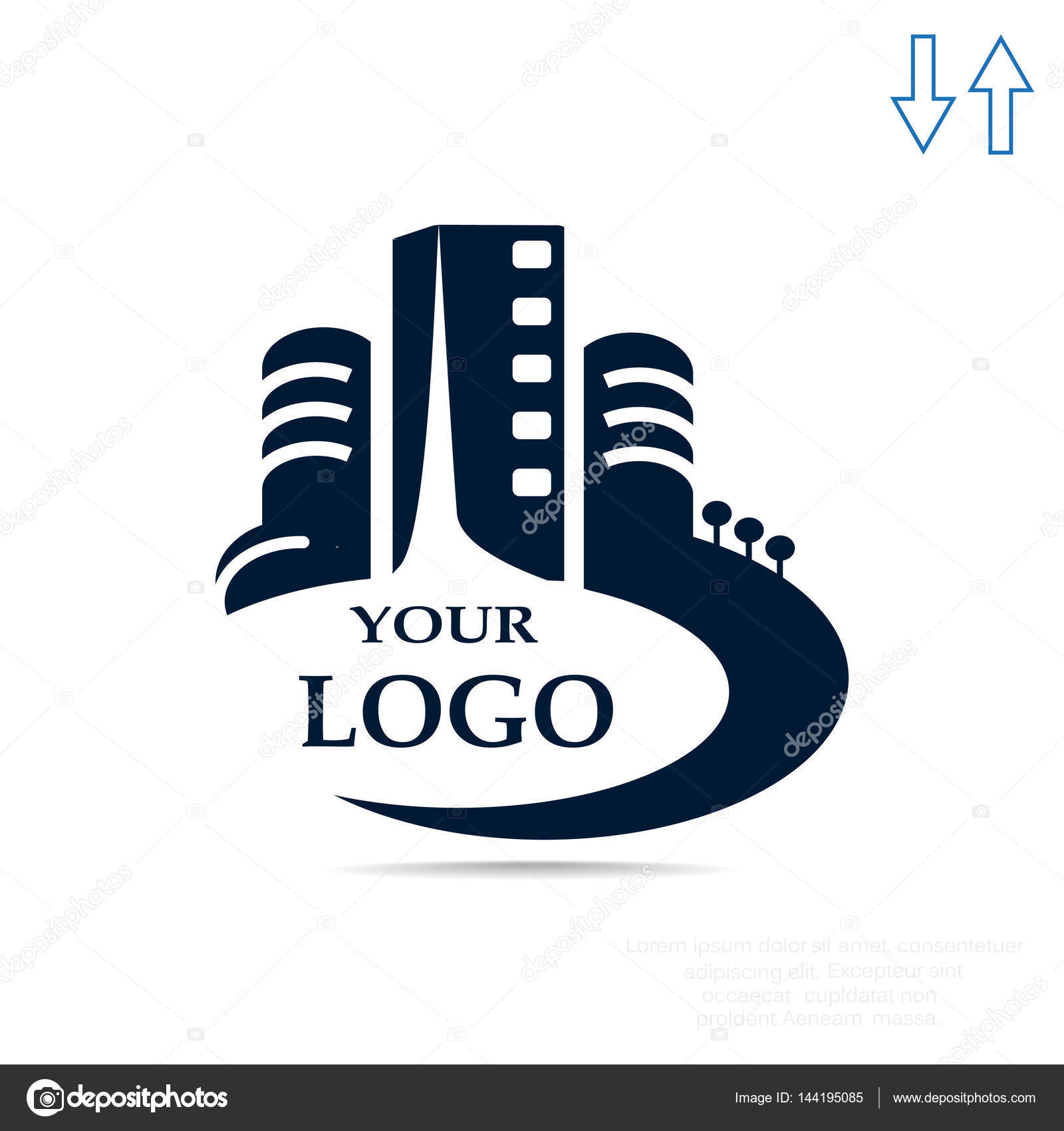 Logotipo de edificios urbanos para su empresa Vector de stock por ©LovArt 144195085