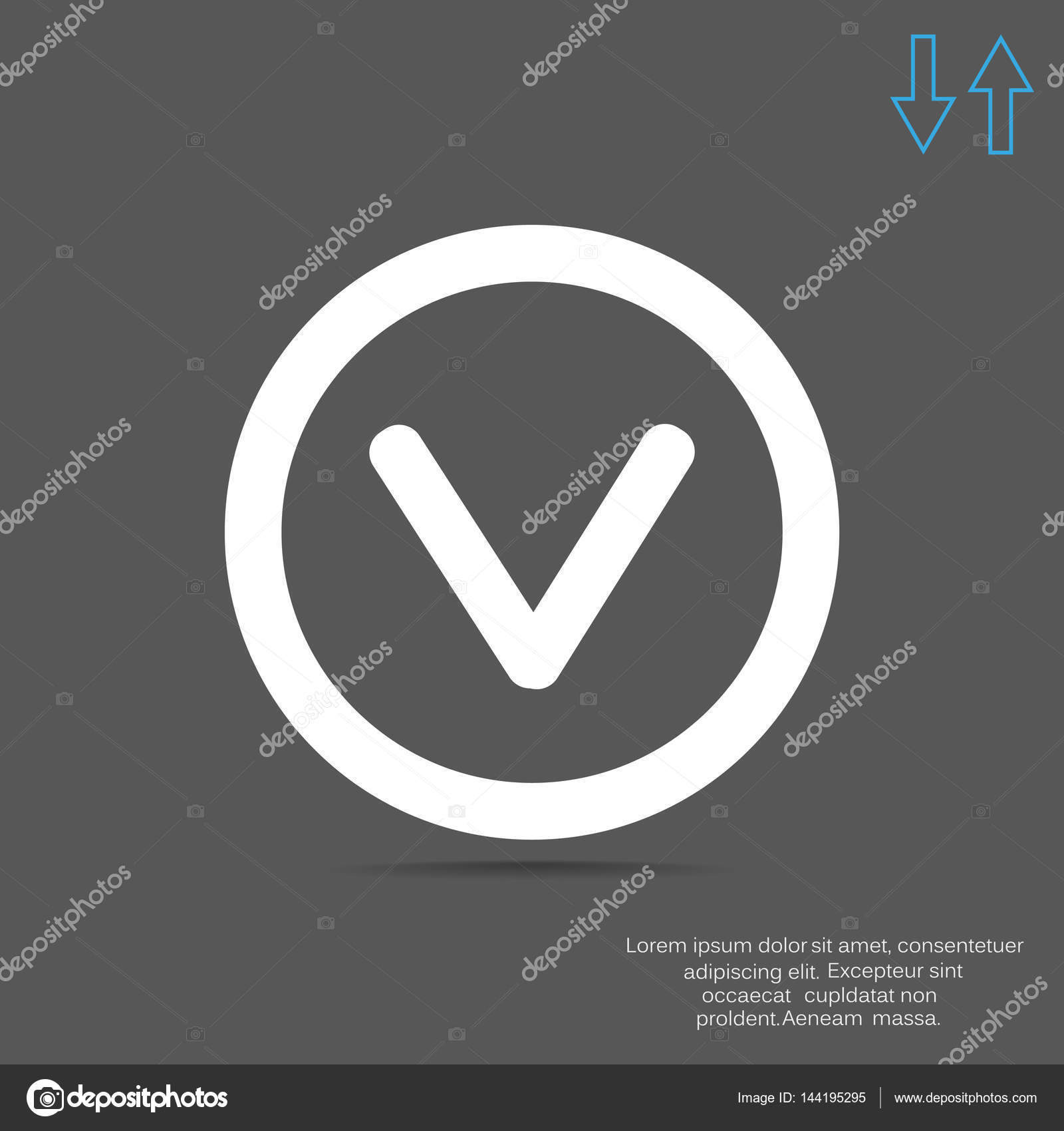 Checkmark web icon Stock Vector by ©LovArt 144195295